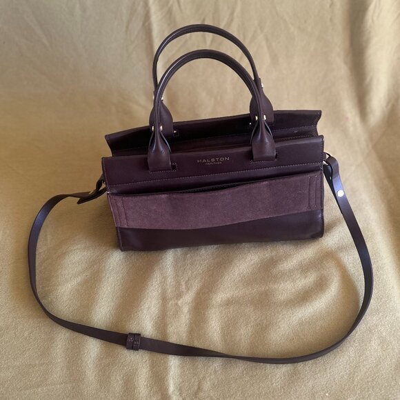 Halston Heritage | Bags | Halston Heritage Bag Chocolate Brown Leather ...